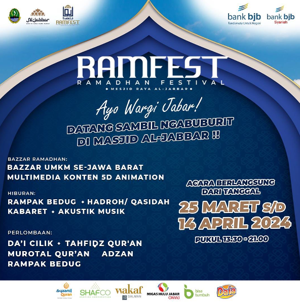 Ramadhan Festival Masjid Raya Al Jabbar 25 Maret s.d. 14 April 2024 » Masjid Raya Al Jabbar