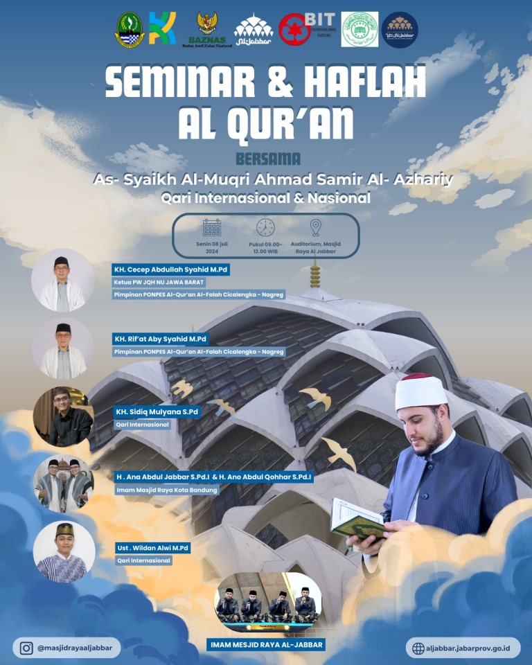 Masjid Raya Al Jabbar Gelar Seminar dan Haflah Al-Qur'an Bersama Syaikh ...