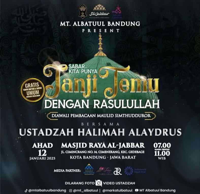 Ustadzah Halimah Alaydrus Kembali Hadir di Al Jabbar » Masjid Raya Al ...