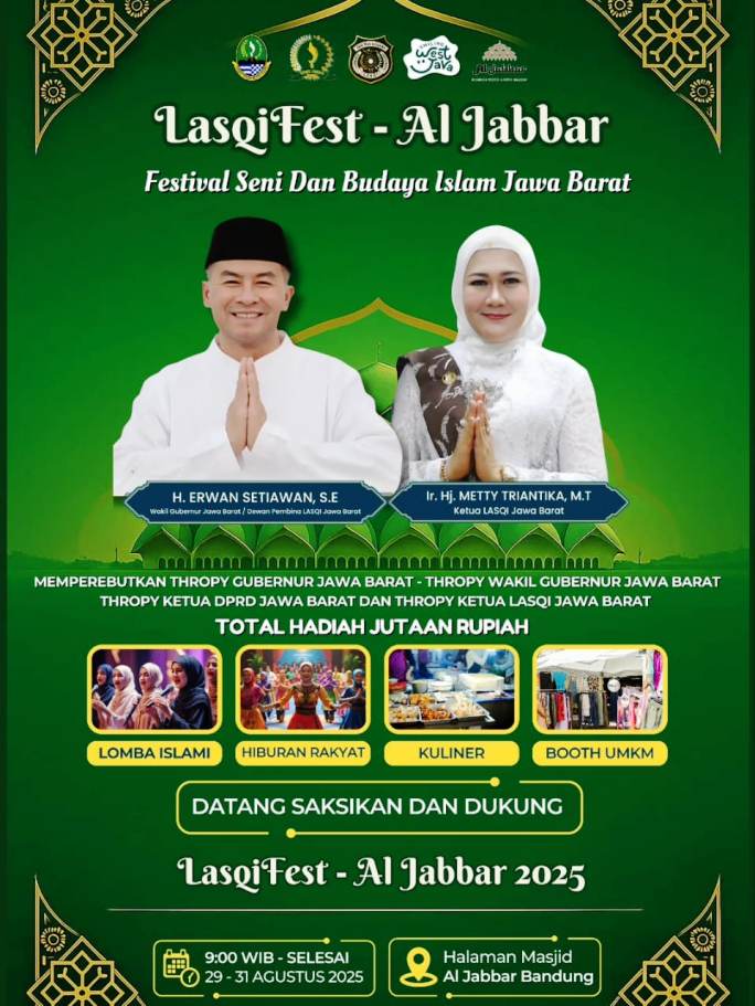 LASQI Jabar Gelar Lasqi Fest Al Jabbar 2025, Aneka Lomba Islami dan ...